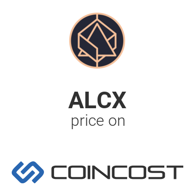 Alchemix ALCX price chart online. ALCX market cap, volume and other live and historical ...
