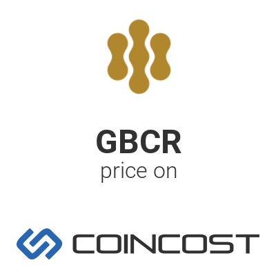 Gold BCR GBCR price chart online. GBCR market cap, volume and other ...