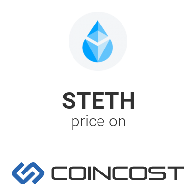 Lido Staked Ether STETH price chart online. STETH market cap, volume ...