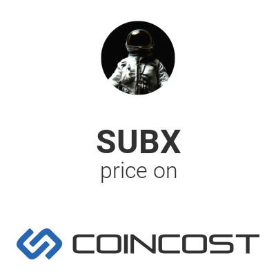 Startup Boost Token SUBX price chart online. SUBX market cap, volume ...