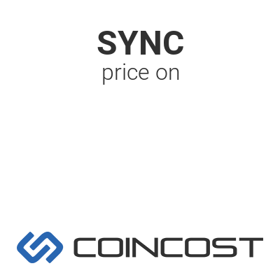 Syncus SYNC 价格的在线走势图。SYNC 市值，交易量和加密货币市场的其他实时与历史数据。2024年度的Syncus预测。 | COINCOST